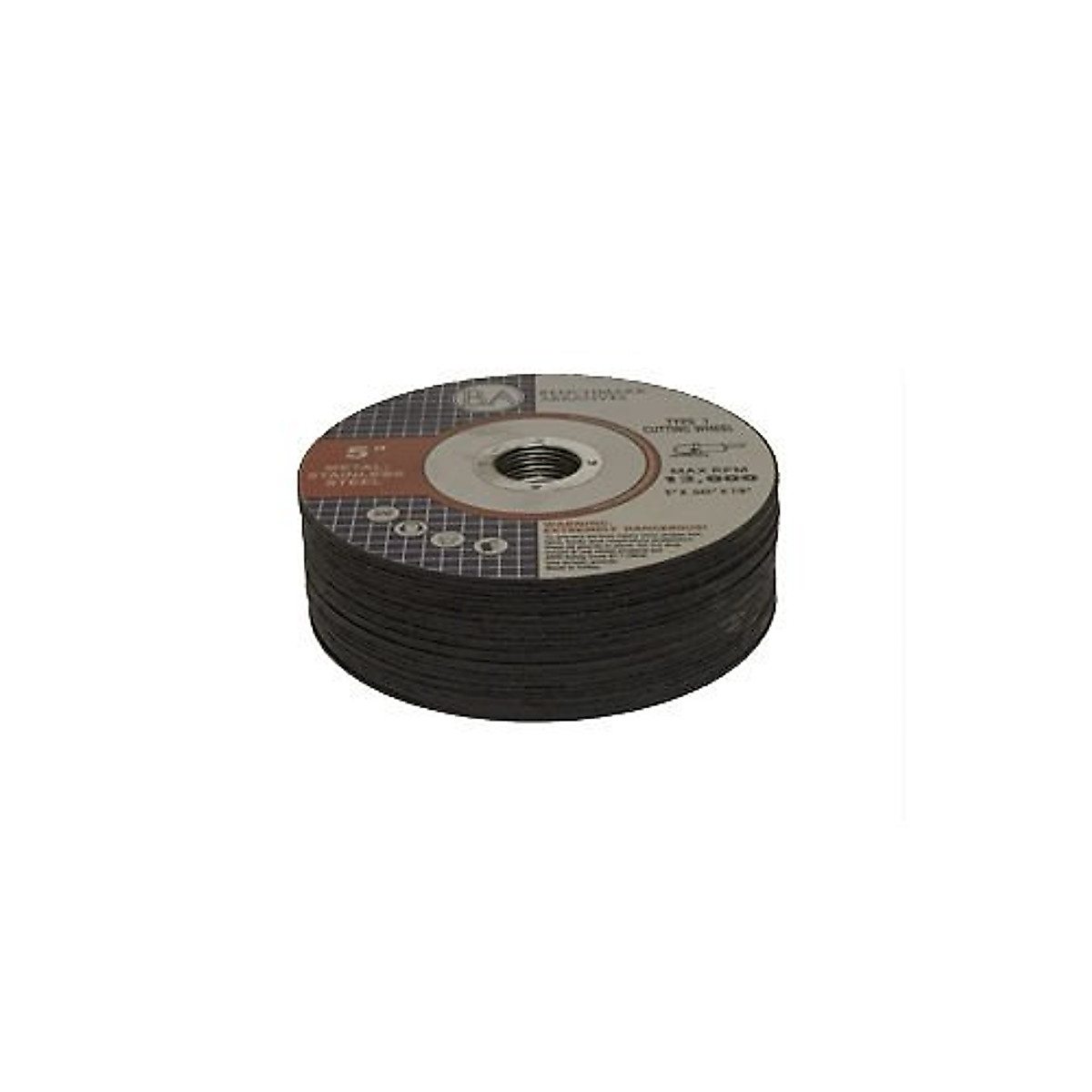 Benchmark Abrasives 5" Pro Metal Self-Sharpening Steel Cutting Cutoff Wheel 0.045" Thick 7/8" Arbor, Angle Grinder Wheel, Aluminum Cutting Grinding Wheel- 25 Pack