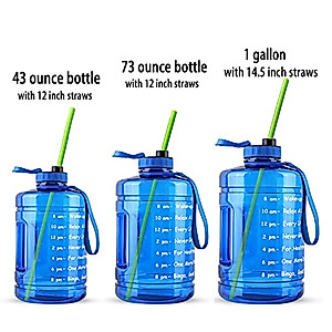 Tegion 12 Inch Extra Long Reusable Silicone Straight Straws for Extra Tall Tumbler 40 OZ Hydro Flask,32 OZ Blender Bottle Nutribullet, Nutri Ninja Cups