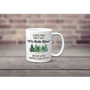 CANARY ROAD I'm Outta Here Retirement Mug | Divorce Gift Men | Retirement Gift for Men | Retirement Party Decor | Coworker Retirement | Retiree Gift | Boss Retirement
