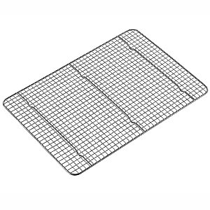 Serene Valley Baking and Cooling Racks, 2 Pieces of 10" x 15", 304 Grade Stainless Steel Wire Cooking Rack, Oven-Safe Grid for Roasting and Grilling