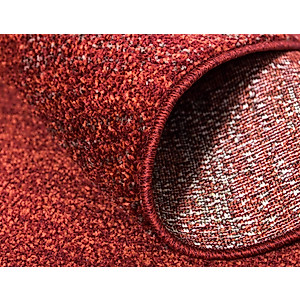 Unique Loom Del Mar Collection Area Rug - Abigail (3' 3" x 5' 3" Rectangle, Terracotta/ Red)