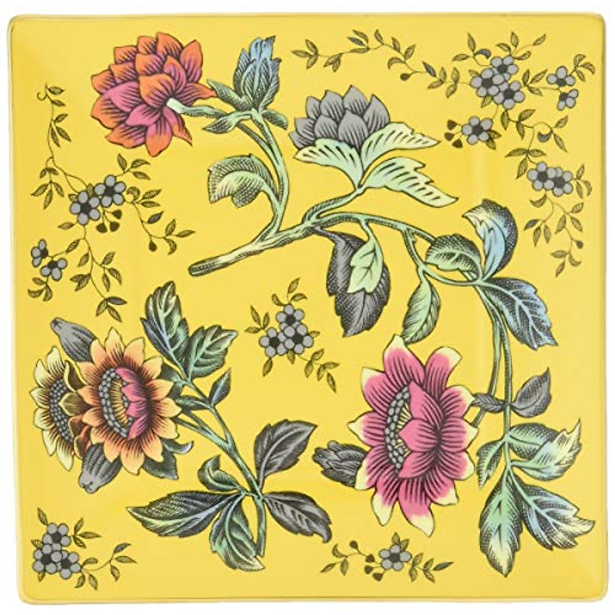 Wedgwood Yellow Tonquin Wonderlust Tray, 5.7"