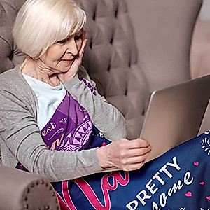 Gevuto Nana Gifts Blanket - Birthday Gifts for Nana Throw 50" X 60" - Nana Gifts from Grandkids - Grandma Gifts for Mothers Day - Nana Birthday Gifts - Gigi Gifts for Grandma - Best Nana Ever Gifts