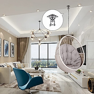 ZGCY Heavy Duty, Stainless Steel Swing Hanger of Round Shape 360° Rotation +30° Swing, Gym Hanging sandbags, Yoga, air Dance, Rotating Tires, Rotating Pendulum Hanging Items