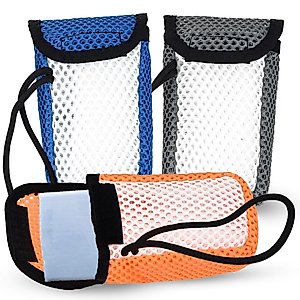 IMPRESA [3 Pack] Exfoliating Large Bar Soap Saver Pouch fits Duke Cannon Bar Soaps, Soap Scrubber Pouch Holds Up To 4.58 x 2.75 x 1.5 Inches Soaps
