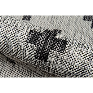 Novogratz by Momeni Villa Umbria Indoor Outdoor Rug, 6'7" x 9'6", Grey