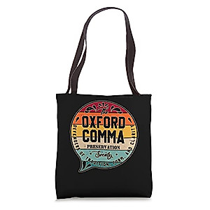 The Oxford Comma Preservation Society Team Oxford Vintage Tote Bag