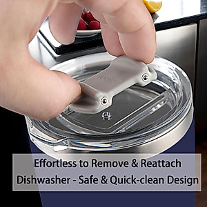 Metal Gray Soft Touch 20oz Stainless Steel Insulated Tumbler with Lid - Spill Proof Coffee Cup,Dishwasher Safe Mug,Durable Thermal Cup for Hot & Cold Beverages,Smoothies Water Bottle For Men