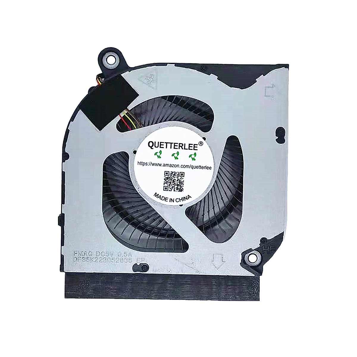 QUETTERLEE Replacement New Laptop CPU+GPU Cooling Fan for Acer Predator AN515-55 AN515-44 AN515-56 AN515-57 AN515-45 AN517-41 AN517-52 AN517-53 AN517-54 N20C1 AN715-52 Series FMAQ+ FML9 DC5V 0.5A Fan