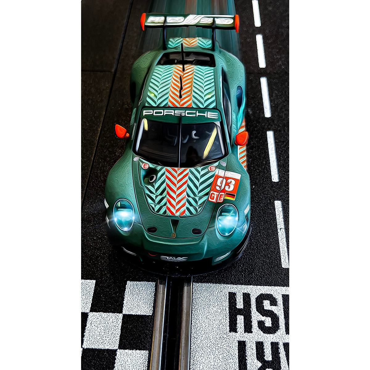 Carrera 27742 Porsche 911 RSR Proton Competition No.93 1:32 Scale Analog Slot Car Racing Vehicle Evolution Slot Car Race Tracks