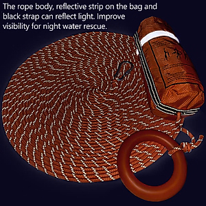 AnKun Water Rescue Throw Bag with 70FT Length of Rope in 3/10In Tensile Strength Rated to 1844lbs, Emergency Rescue Rope for Kayaking, Boating, Fishing, Rafting, High Visibility Safety Equipment