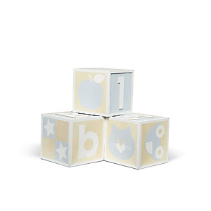 Melissa & Doug Jumbo ABC-123 Blocks - Natural