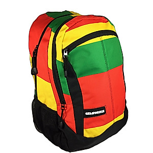 HBCali California Rasta Backpack with Padded Straps