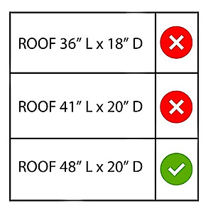 BUNNY BUSINESS Universal Double Hutch Cover, 48-Inch