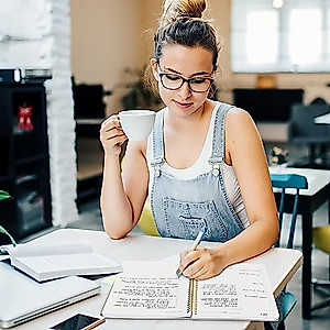 Simplified Daily Planner And Notebook With Hourly Schedule - Aesthetic Spiral To do List Notepad to Easily Organize Your Tasks And Appointments - Stylish Book And School Or Office Supplies For Women