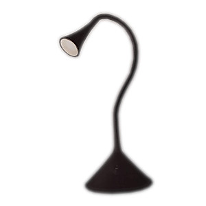 Black Sunbeam Flexible LED Desk Lamp - No Bulbs to Replace- 5.3 in x 20 in - 3.2W - 290 Lumens - 4000K - 36,000 Hours Non-Dimmable