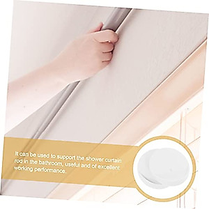 DOITOOL 6 Pcs Pole Hanger Adjustable Curtain Rod Window Hooks Shower Bar for Curtain Shower Rod Tension Shower Curtain Rod Tension Rod Shower Curtain Rod Brackets Curtain Support Racks Rod
