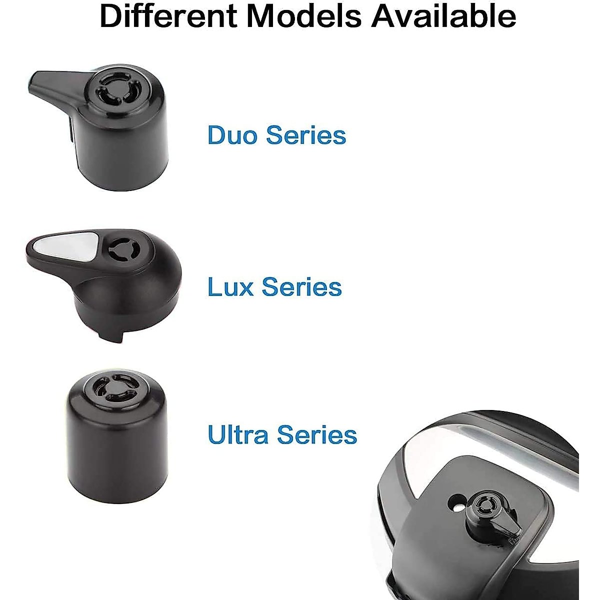 Steam Release Handle,Float Valve Replacement Parts with Anti-Block Shield For Instant Pot Ultra 3, 6, 8 QT (ULTRA)