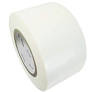 GGR Supplies LDPE-9R Heavy Duty Low Density Polyethylene Film Coated Tape with Rubber Adhesive Ideal for Sealing and Seaming. 36 Yards. (White, 3" (72 mm))
