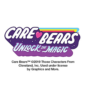 Care Bears: Unlock the Magic Grumy Bear Sigh Keychain Heart Love Metal Key Chain Ring