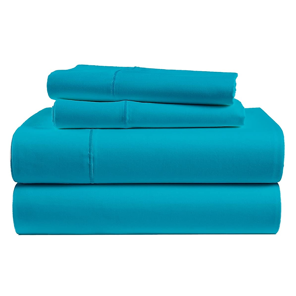 Luxora Bedding Heavy Wight 100% Egyptian Cotton, 1000 Thread Count Sheet Set Full Size Turquoise Blue Bed Sheets,8 Inches Deep Pocket