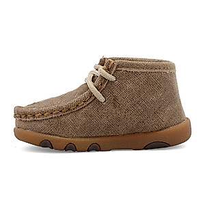 Twisted X Infant's Chukka Driving Moc, Moc Toe, Dusty Tan, 2 M