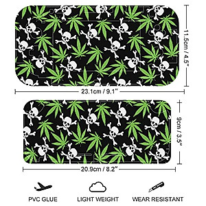 Weed Skulls Stickers Full Wrap Decal Skin Faceplate Protective Stickers Compatible for Nintendo Switch for Switch Lite