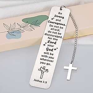 Christian Religious Gifts for Women Men, Bible Verse Inspirational Bookmark for Book Lover, Easter Day Birthday Graduation Gift for Kid Teen Boy Girl, Church Bulk Baptism Gift for Him Her Son Daughter