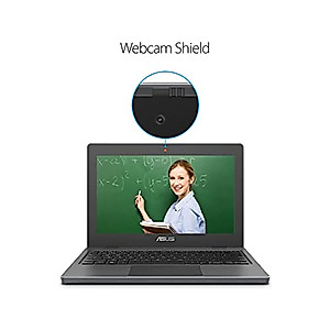 ASUS 2022 11.6" HD Business Laptop, Intel Celeron N4500 Processor, 4GB RAM, 64GB eMMC , Webcam, Intel HD Graphics 500, Bluetooth, Windows 10 Pro, Dark Grey, 32GB SnowBell USB Card