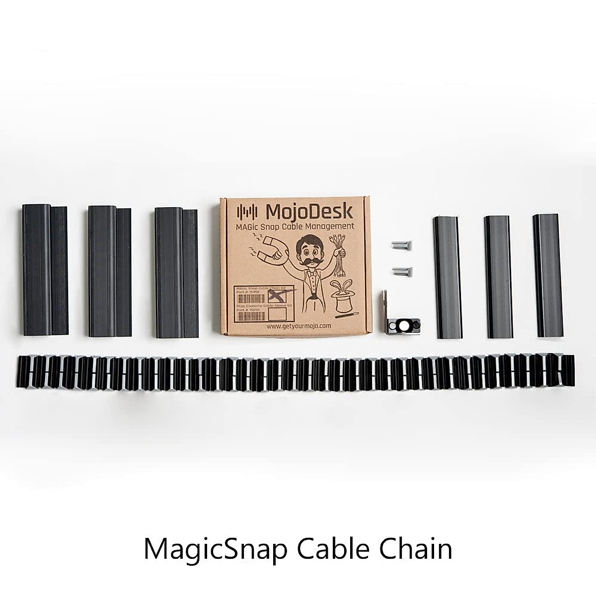 MojoDesk - Mojo Gamer Pro - Electric Standing Standing Desk for Esports PC Gaming - Bundled with 5 Accessories - Monitor Arm, PC Mount, Magnetic Cable Tray, Cable Chain, 6-Outlet Power Bar