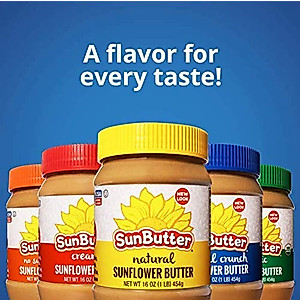 SunButter Sunflower Butter Natural Creamy (6 pack of 16oz Jars)