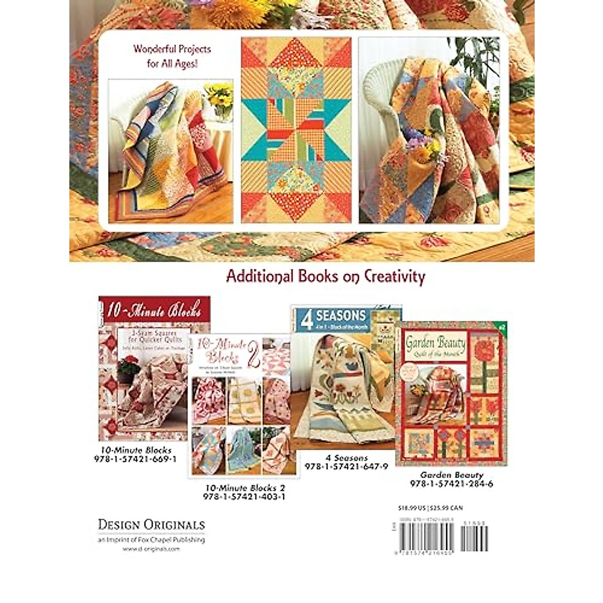 Big Blocks, Big Quilts: 11 Easy Quilts with Layer Cake 10" x 10" Squares (Design Originals) Beginner-Friendly, Easy-to-Follow Instructions and Variations, plus Assembly Diagrams and Color Photos