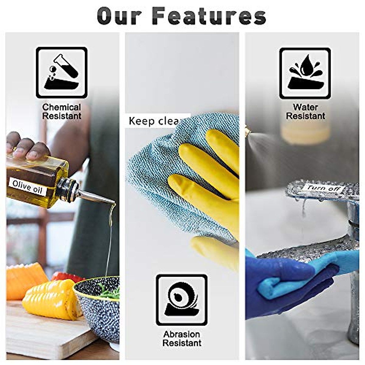 MarkDomain Compatible TZe-251 24mm Label Tape Replacement for Brother Ptouch TZe251 TZ251 TZe TZ Tape 24mm 0.94 Laminated White Tape for Brother PTD600 PT-P700 PT-P710BT PT2730 Label Maker, 3-Pack