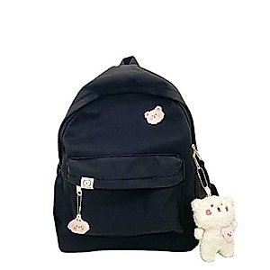 Mini Backpack Cute Small Backpack Purse for Women Mini Backpack Purse Backpack Purse for Teen Girls (Black)