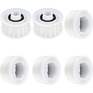 𝙐𝙥𝙜𝙧𝙖𝙙𝙚𝙙 3884997-R6 Guide Wheels/Pulley Gears kit-with 4 PK Guide Wheels and 2 PK Pulley Gears Compatible with Maytronics Dolphin,Nautilus CC Plus Fits M200/M400/M500&Dx3/Dx4/Dx6 Pool Cleaner