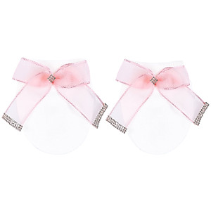 Lilax Baby Girl Jewels Crown Layette 3 Piece Gift Set 0-3 Months Pink