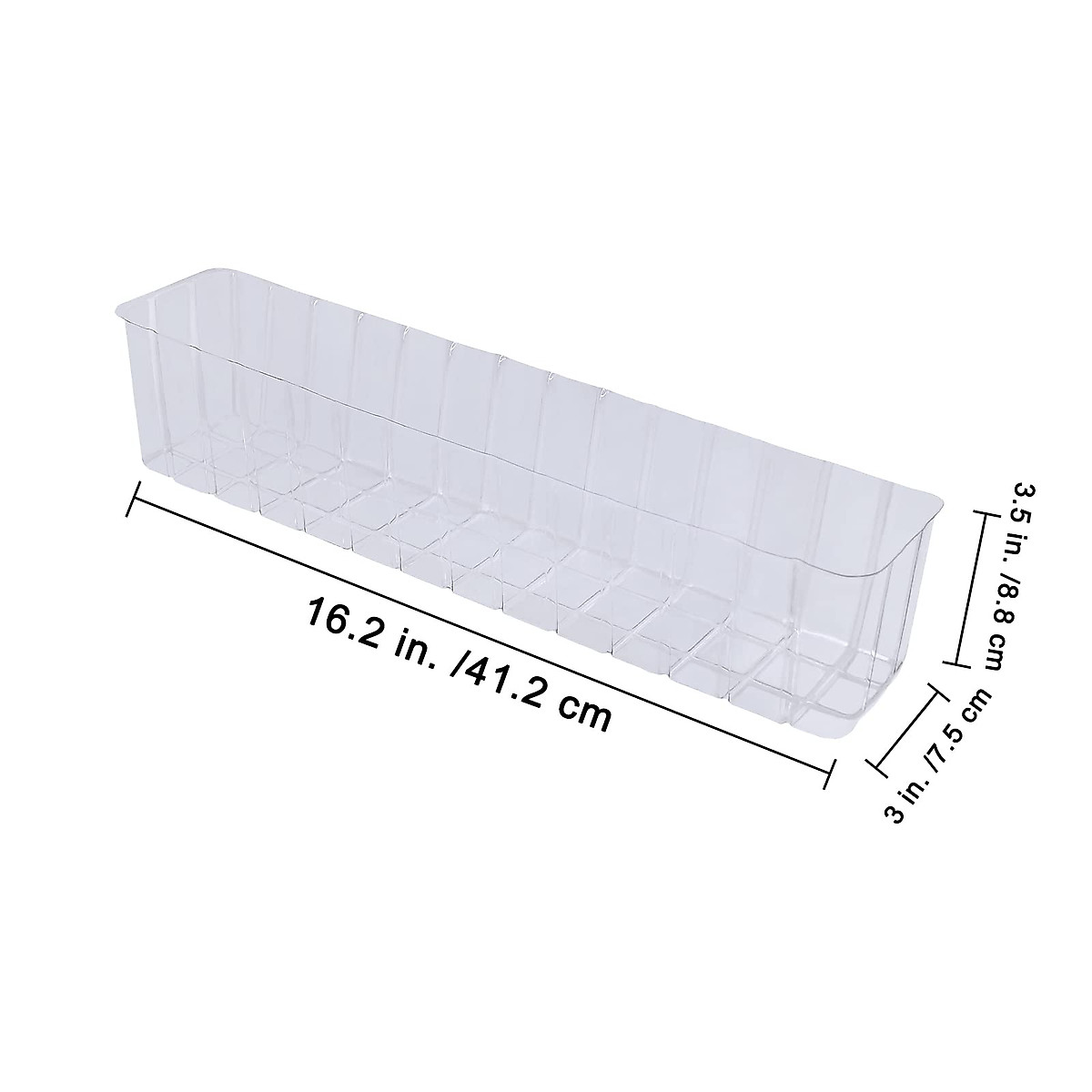 10 Pcs Plastic Planter Liners Clear Rectangular Plastic Liners for Flower Box Planter Window Box Planter 16.2" L x 3" W x 3.5" H for Indoor Outdoor Flower Arrangement Succulent Garden Windowsill Decor