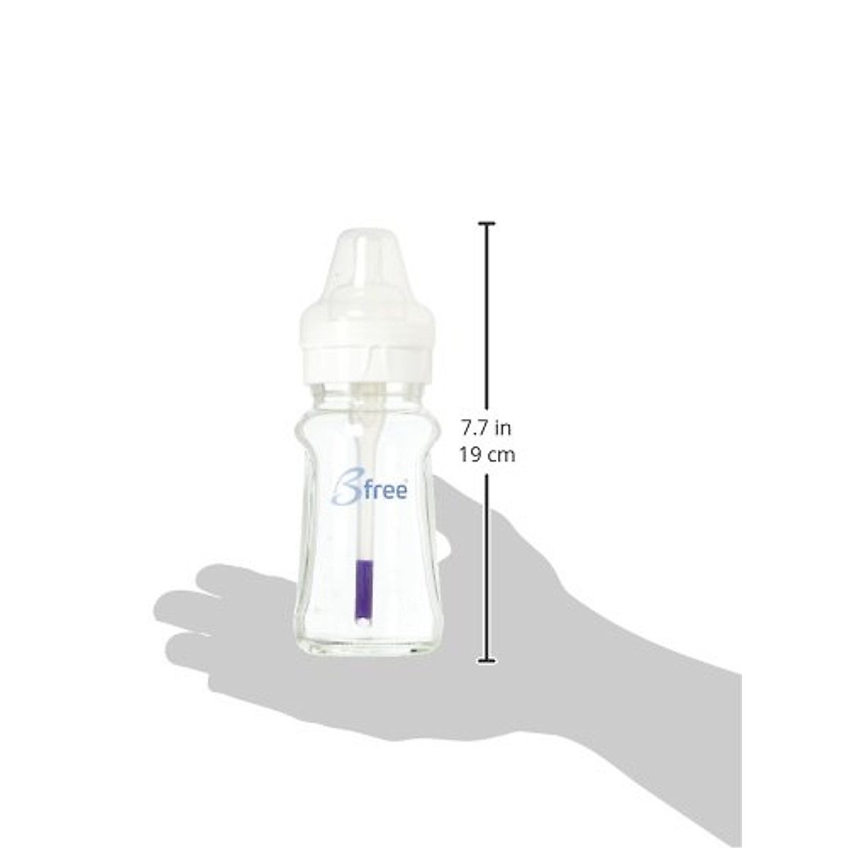 Bfree Borosilicate Super Glass BPA-Free Anti-Colic Baby Bottle (Borosilicate 8.8 fl.oz)