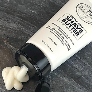 Dionis Goat Milk Skincare Men's Shave Butter - Face & Body Shave Butter - Shea Butter & Jojoba Oil For Sensitive Skin - Protects Against Irritation & Razor Burn - Hydrating Shave Cream For Men, 6oz