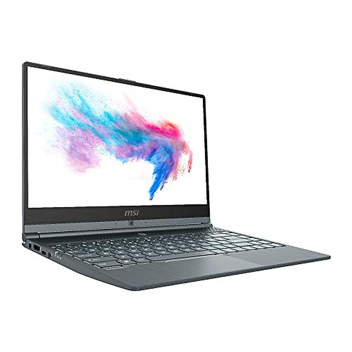 2020 MSI Modern 14" FHD Laptop Computer, 10th Gen Intel Core i5-10210U, 16GB RAM, 512GB PCIe SSD, Intel UHD Graphics, Backlit Keyboard, HD Webcam, USB-C, Win 10 Pro, Gray, 32GB Snow Bell USB Card