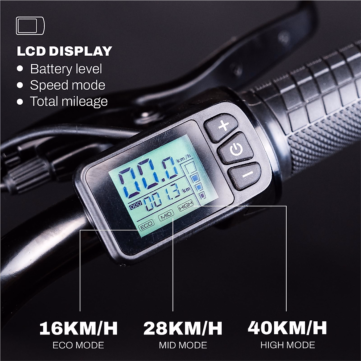 MACFOX Electric Bike for Adults, Ebike 500W/48V/10.4Ah, 20" Fat Tire Electric Bicycles Up to 20MPH & 40 Miles with Retro Motorcycle Design, Removable Battery, 50N.m Max Torque（Fenders）