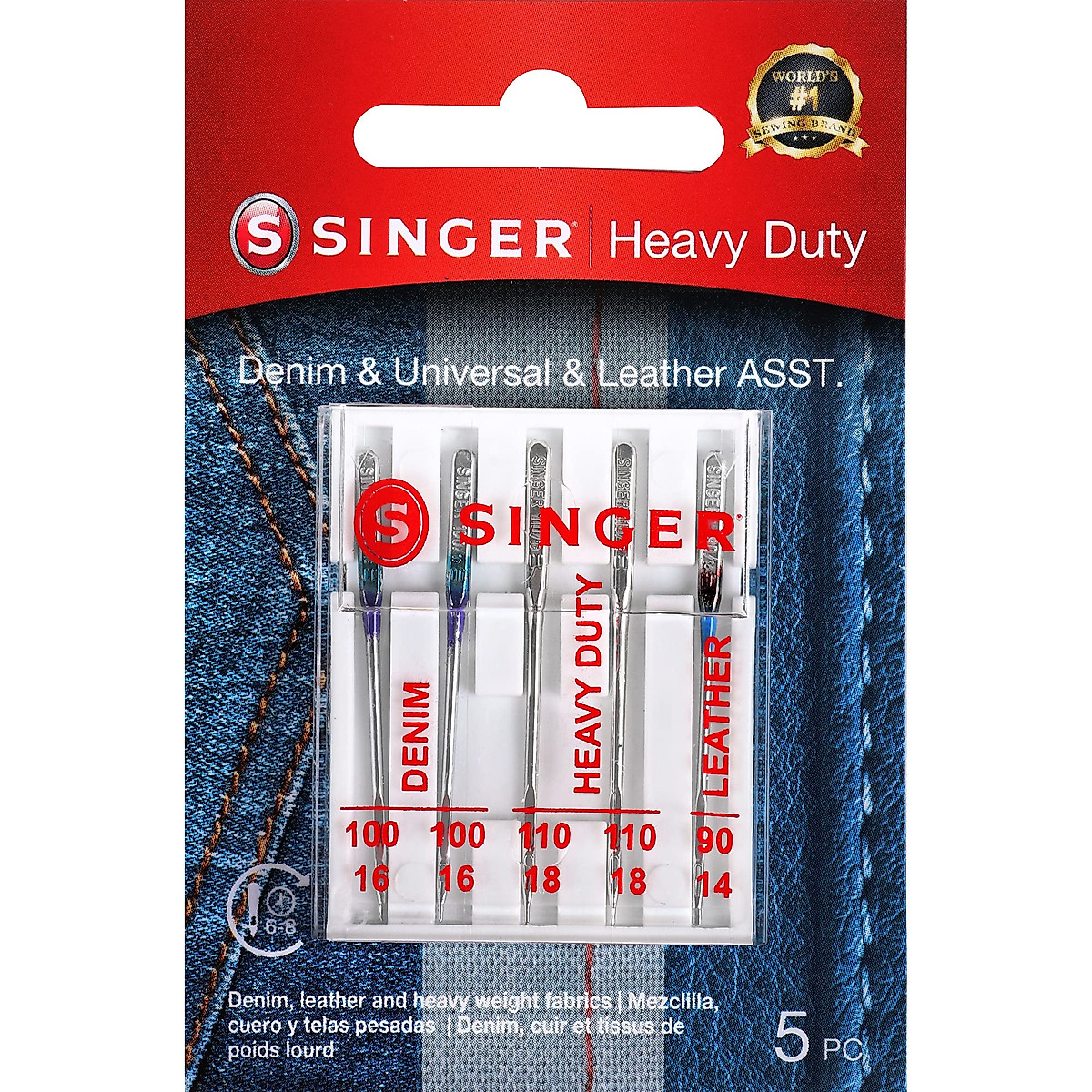 SINGER 04801 Universal Heavy Duty Machine Needles -2 Pack