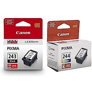 Canon PG-243 Black Ink Cartridge Compatible to iP2820 MX492, MG2420, MG2520, MG2920, MG2922, MG2924 MG3020, MG2525, TS3120, TS302, TS202 and TR4520 AND CL-244 Color Ink Cartridge