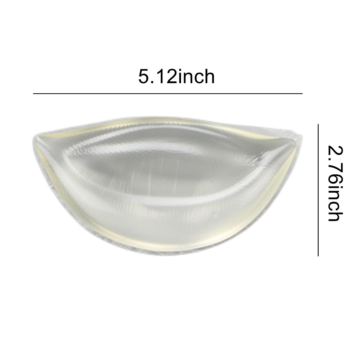 Conolu Clear Silicone Bra Inserts - Triangle Gel Breast Inserts Enhancers Waterproof Push Up Pads Bra for Bikini Swimsuit