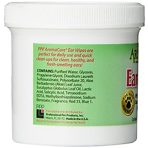 PPP Pet Aroma Care 100 Count Ear Wipes