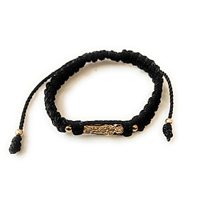 CHAVARIOS Black Saint Jude Thaddeus Thread Bracelet Pulsera Roja de hilo de San Judas Tadeo