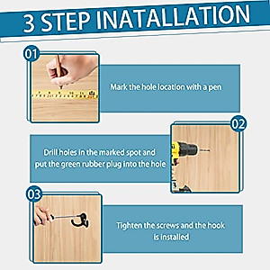 YYwingek 8pcs Wall Hooks and 8 Pack Heavy Duty Self Adhesive Hooks