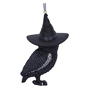 Nemesis Now Cult Cuties Owlocen Resin 12cm Black Scarily Adorable Witch Cat, Bewitching Cast in Finest Resin, Hand-Painted