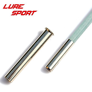 LureSport 5 Sets Connecting Tube A Brass Ferrules Chrome Plated Rod Fishing Rod Building Component Repair Pole DIY Accessory (1pc Each Size 9 10 11 12 13)