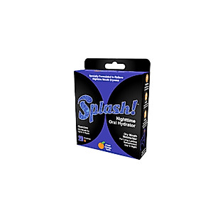 Splash - Oral Hydrator, Orange Refreshment and Relief of Dry Mouth Symptoms. Moisturizes and Refreshes for up to 4 Hours (20 Count)